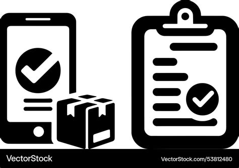 Order Confirmation Icon Royalty Free Vector Image