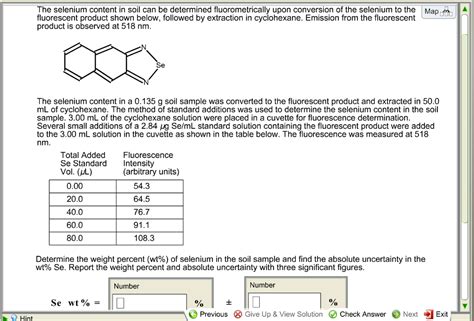 Solved The Selenium Content In Soil Can Be Determined Chegg Com