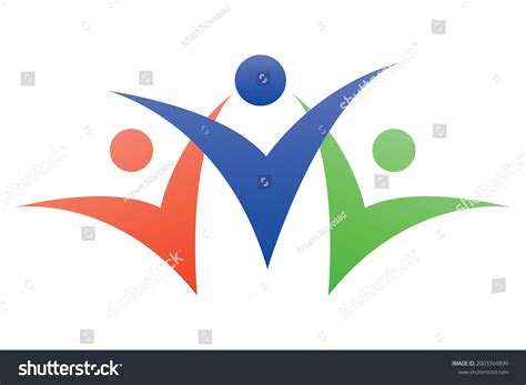 Abstract People Icon Symbol Unity Unity 库存矢量图（免版税）2003364899 Shutterstock