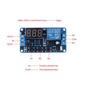Buy 12V Relay Module With Automatic Delay Timer Online At Robu In