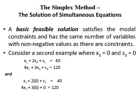 Management Science MNG 221 Linear Programming The Simplex