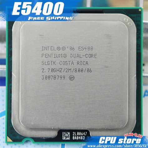 Intel Pentium Dual Core E5400 CPU Processor (2.7Ghz/ 2M /800GHz) Socket ...