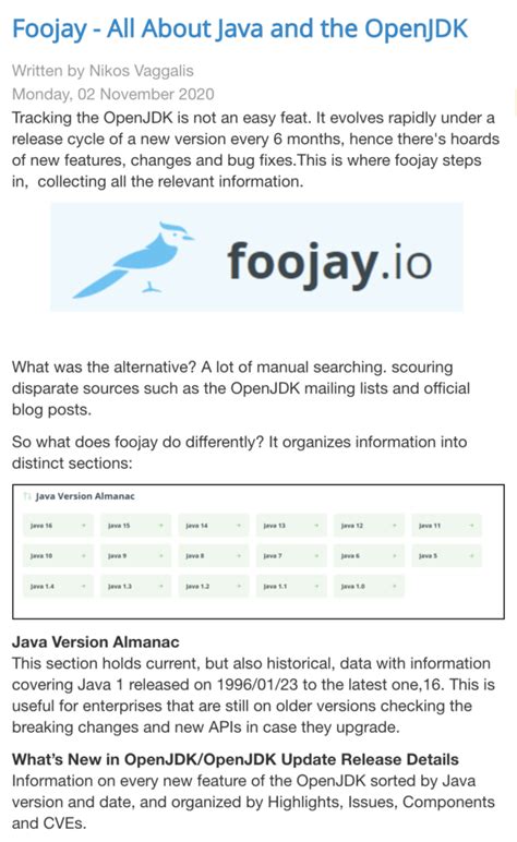 Foojay All About Java And The Openjdk I Programmer