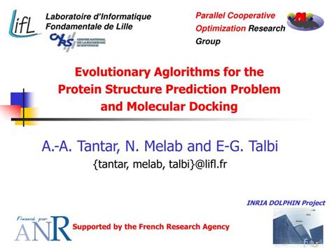 Ppt Evolutionary Aglorithms For The Protein Structure Prediction Problem And Molecular Docking