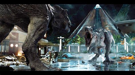 Blue Jurassic World Indominus Rex Vs T Rex