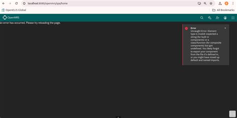 Openmrs Esm Core Fails Openmrs Talk