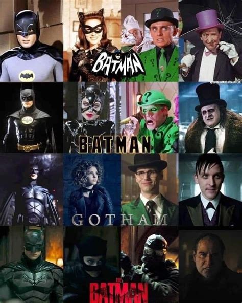 All Gotham Characters All Gotham Villains Tim Burton Batman