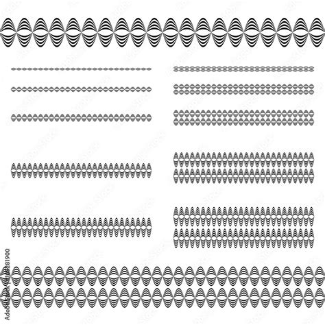 Design Elements Curly Line Set Stock Vector Adobe Stock