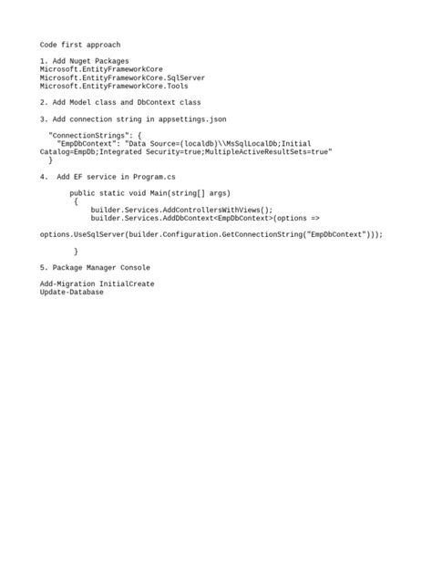 Code First Pdf