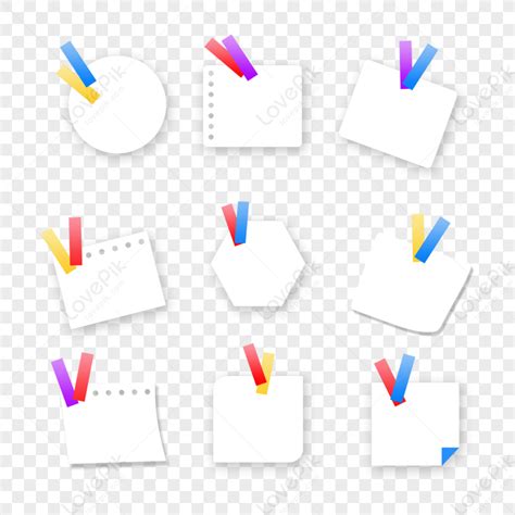 참고 용지 빈 메모 포스트잇 노트 일러스트 메모지종이 Png 일러스트 무료 다운로드 Lovepik