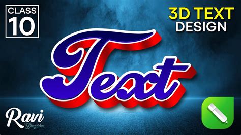 How To Make 3d Text In Coreldraw 3d Typography In Coreldraw Coreldraw Tutorial 10 Youtube