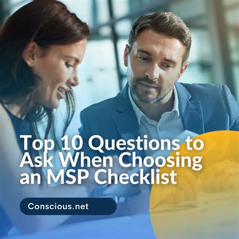 Top 10 Questions To Ask When Choosing An Msp Checklist