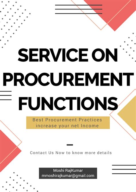 Help Enhance Your Procurement Function By Moshi28 Fiverr