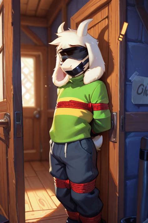 Asriel Dreemurr Tied Up And Gagged Ai 5 By Freddyfazbear5678ai On