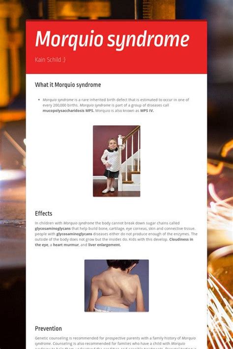 Morquio Syndrome Syndrome Education Life