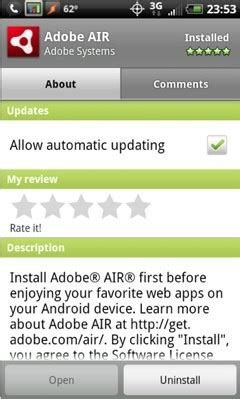 Runtime De Adobe AIR Para Android Disponible
