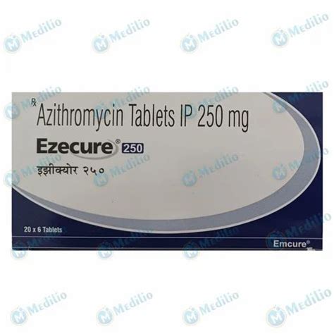Azithromycin 250 Mg Tablet Packaging Size 10x6 At ₹ 27 75 Strip Of 6