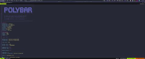 Polybar • Dracula Theme