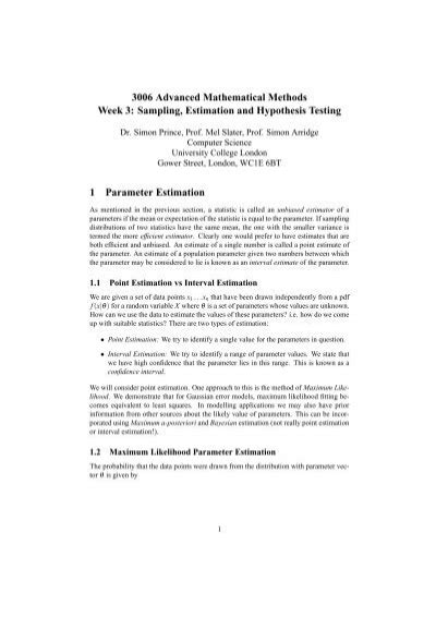 Lecture Notes Ucl Department Of Computer Science