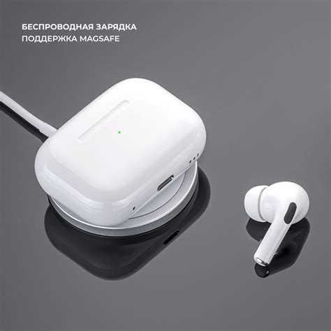 Беспроводные наушники с микрофоном Air Pro, TWS, BT 5.1, 250 мАч, QI ...