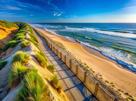 Sustainable Coastal Solutions Protecting Beaches From Erosion With Naturebased Strategies Stock