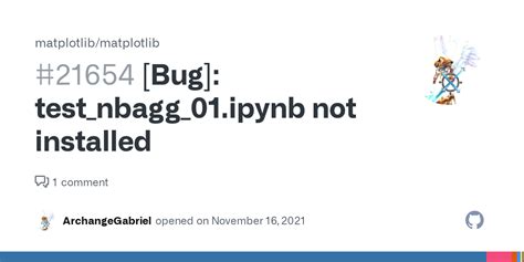 Bug Testnbagg01ipynb Not Installed · Issue 21654 · Matplotlib