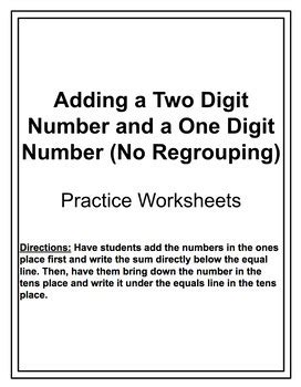 Adding A Two Digit Number And A One Digit Number By Babes And Letters