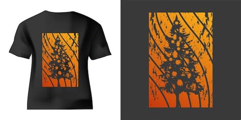 Premium Vector Texture Tree Tshirt Design