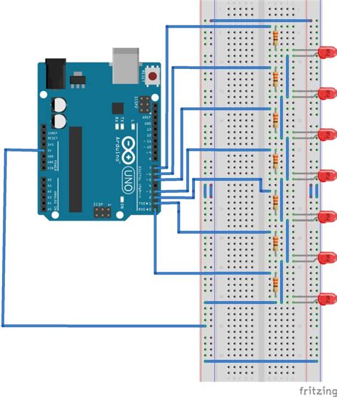 Arduino Based Led Chaser With 13 Different Lighting Patterns