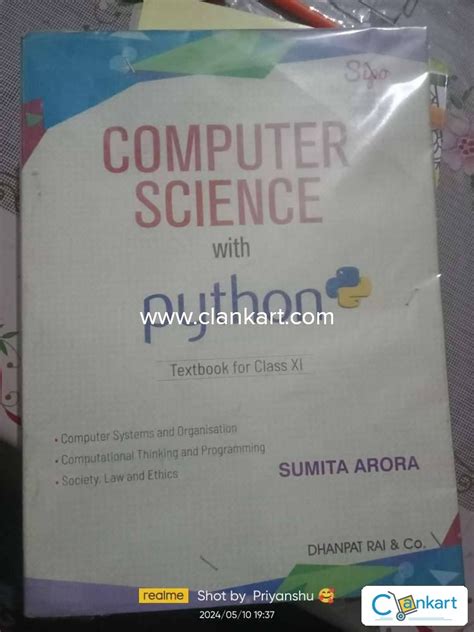 Buy Computer Science In Python 11th Class Book In Excellent Condition At