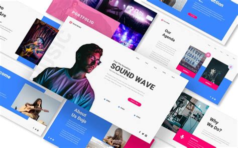 Dojo Music Presentation Powerpoint Template Templatemonster