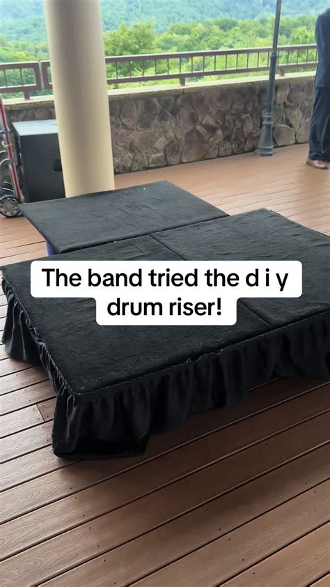 Build A Portable Drum Riser My Diy Foldable And Portable Drum Riser