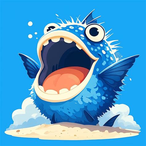 Premium Vector Triggerfish Guarding Its Nest