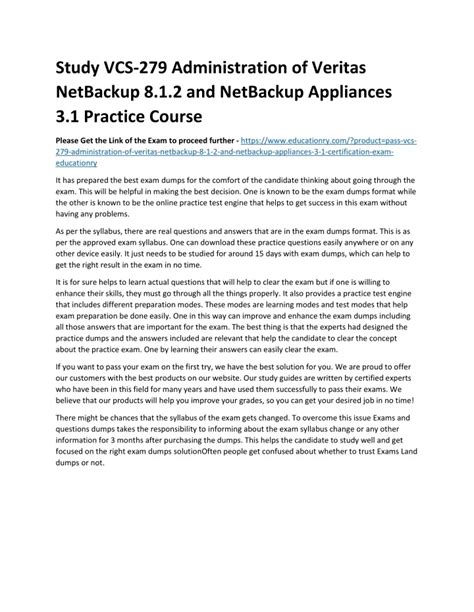 Ppt Vcs 279 Administration Of Veritas Netbackup 812 And Netbackup