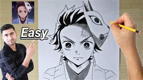 How To Draw Demon Slayer Character How To Draw Tanjiro Demon Slayer