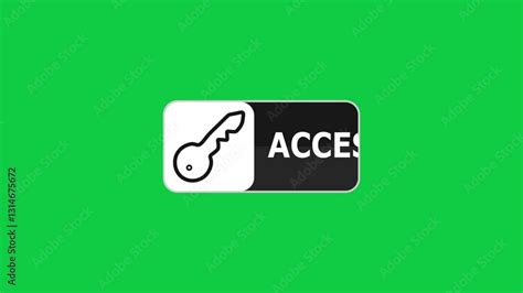 Green Screen Animation Of Access Now Push Button With Pointer Simple Animation Of Cursor Icon