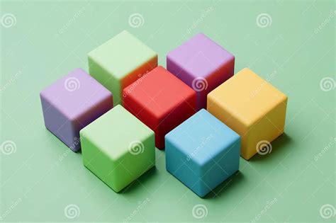 An Abstract Geometric Concept In Molecule Style With Interlocking