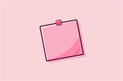 Premium Vector Pink Sticky Notes Or Notepad
