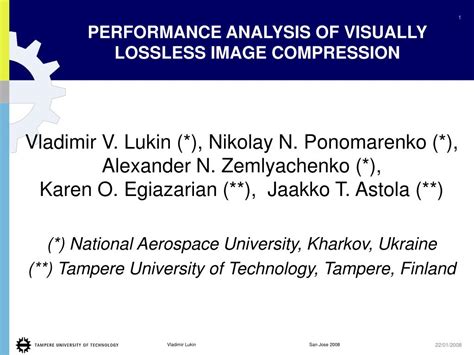 ppt performance analysis of visually lossless image compression