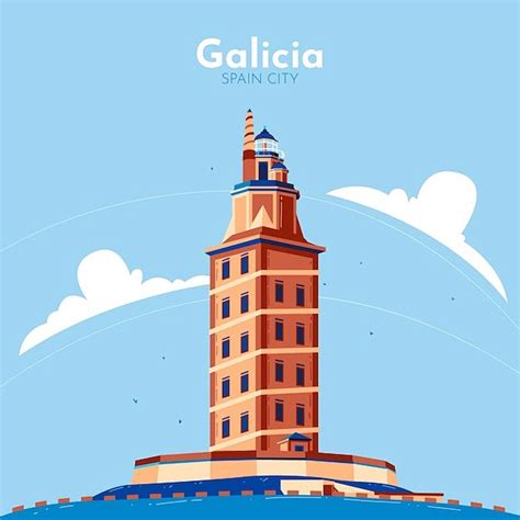 手绘西班牙旅游插画矢量图设计素材