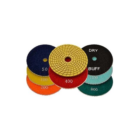 Круг шлифовальный алмазный гибкий АГШК для мокрой полировки 100 мм Lux набор 8 штук S E B