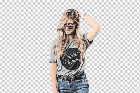 เสื้อผ้าเสื้อยืดกางเกงยีนส์กล้ามบลอนด์ สีน้ำ สี หมึกเปียก เสื้อยืด
