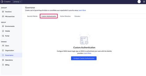 Custom Authentication In Zoho Creator Zoho Creator Help