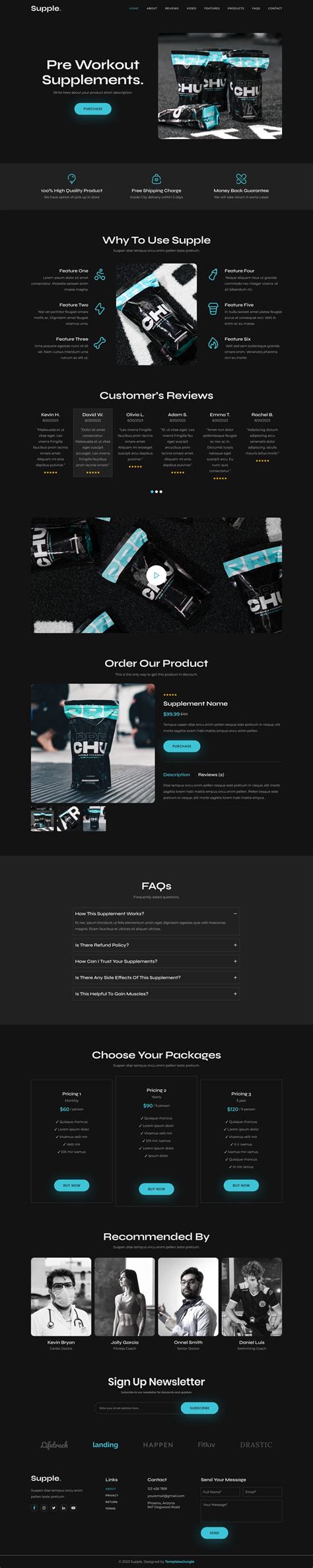 Supple Supplement Bootstrap 5 Html Css Landing Page Template