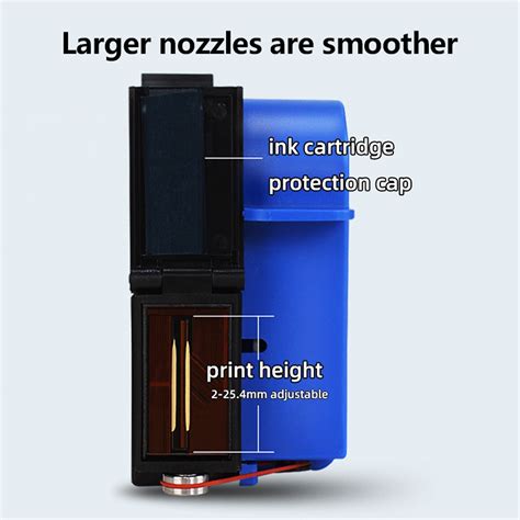 254mm Portable Label Inkjet Printer Large Character Mini Handheld