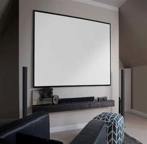 Fixed Frame Projector Screen White At Rs 2750 Piece In Ahmedabad Id