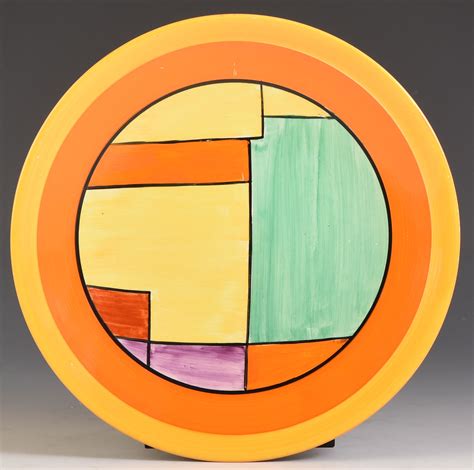 Clarice Cliff Rare Abstract 9 Plate C 1930