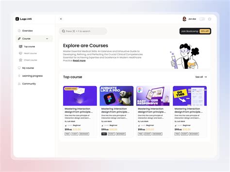 Learning Management System Ui Design 1 Images Behance