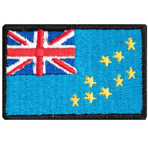 Tuvalu Flag Embroidered Patch Sew On Or Iron On Custom Design