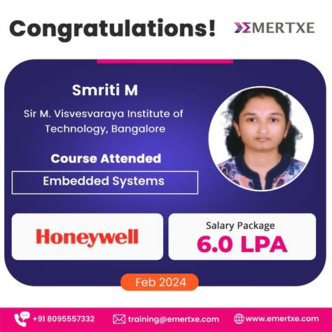 Emertxe Information Technologies On Linkedin Honeywell Emertxe Embeddedsystems Jobplacement